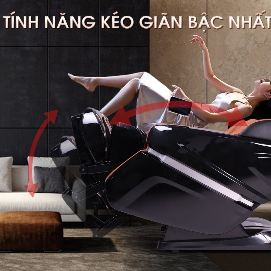 5 phút đọc biết tất cả về tính năng kéo giãn trên ghế massage